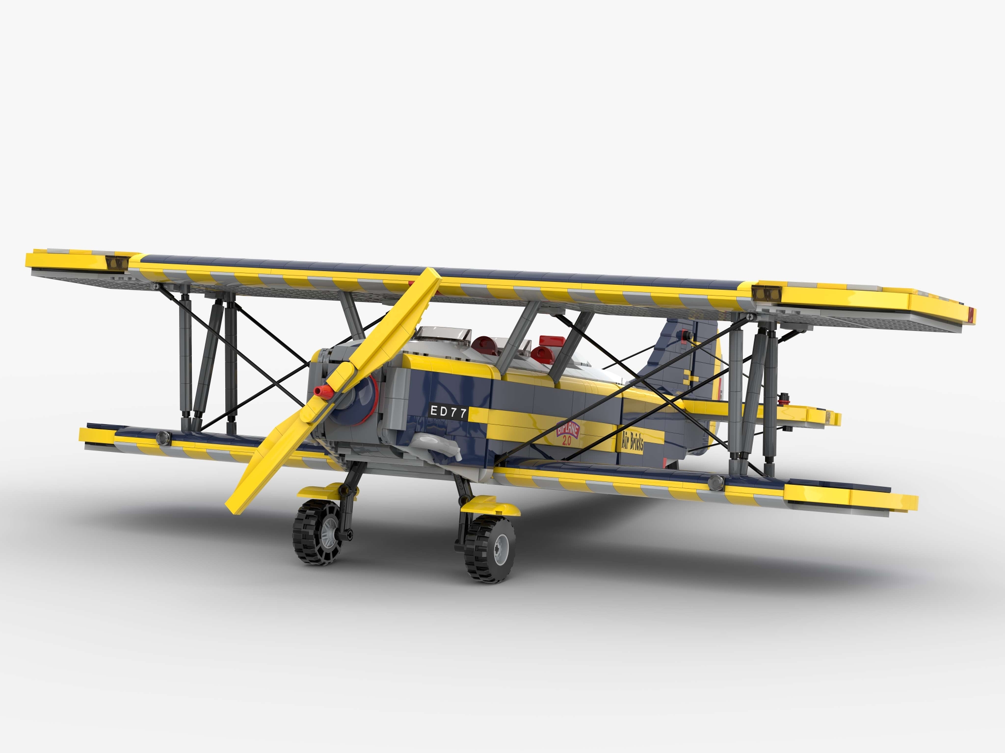 [two-seat BIPLANE 2.0] [BrickLink]