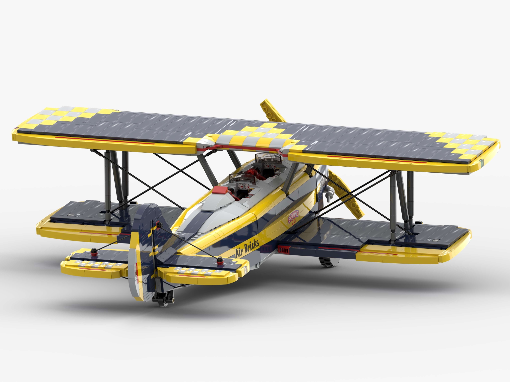 [two-seat BIPLANE 2.0] [BrickLink]