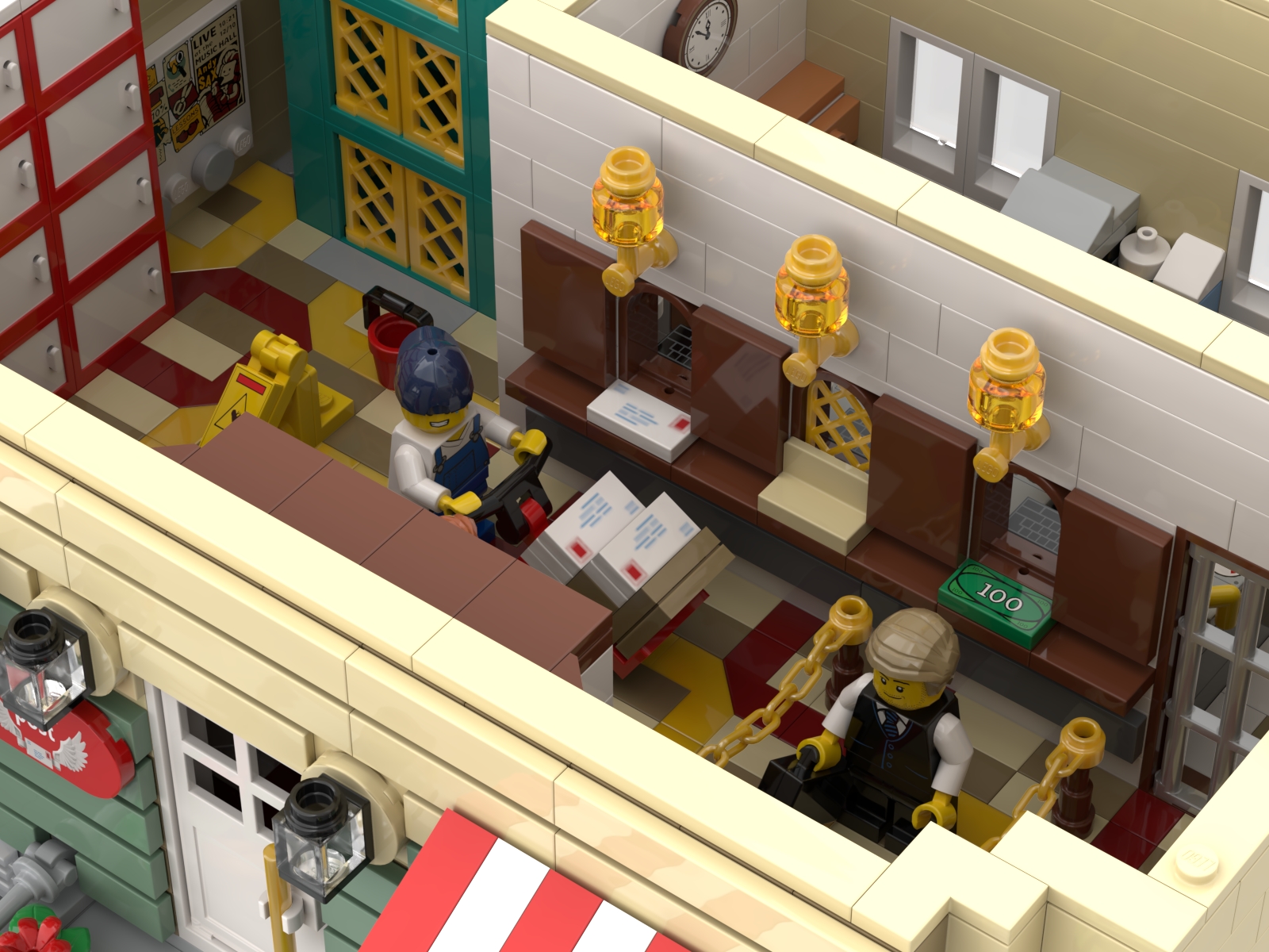 [Modular Post Office] [BrickLink]