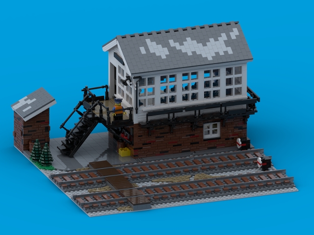 [RAILROAD SIGNAL BOX] [BrickLink]