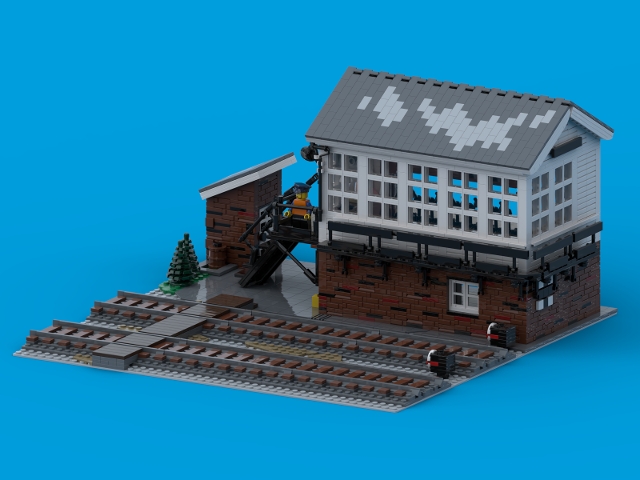 [RAILROAD SIGNAL BOX] [BrickLink]