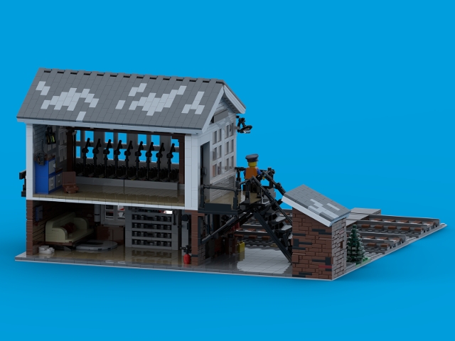 [RAILROAD SIGNAL BOX] [BrickLink]