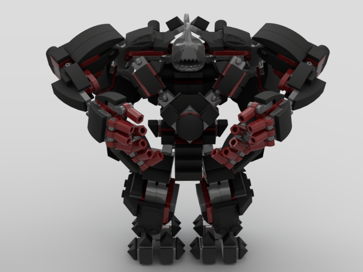 four arm shark mech from BrickLink Studio [BrickLink]