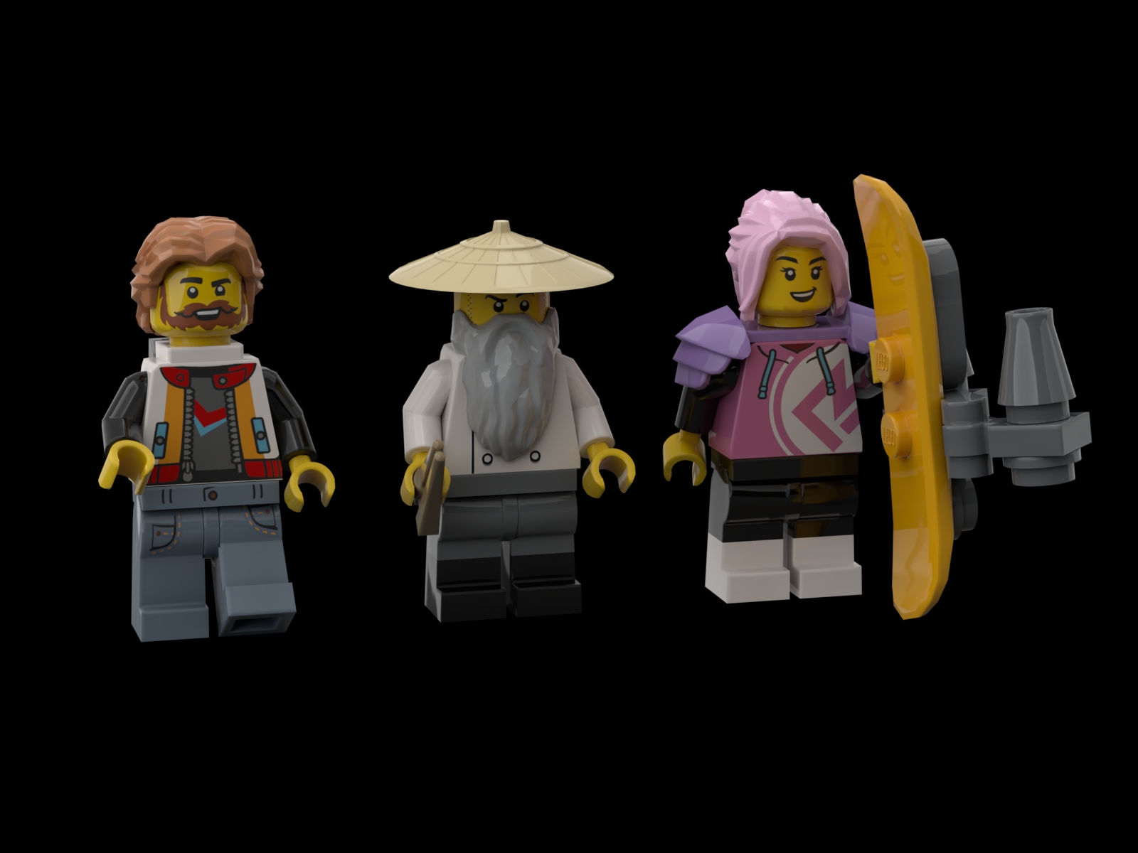 [Mr. Tatsuo's Neon Food Barge] [BrickLink]