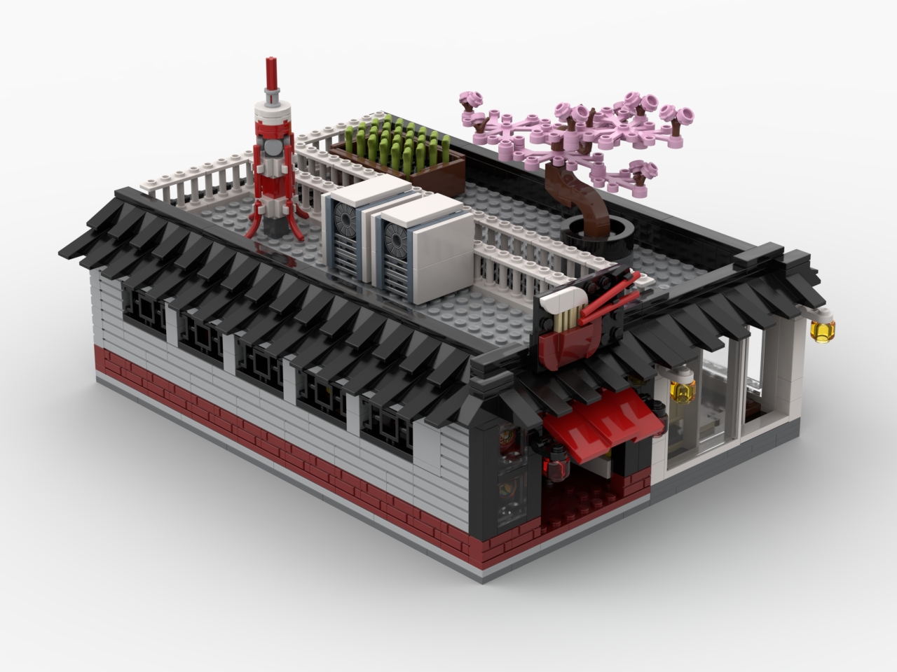 [Japanese Restaurant Building: Ramen and Sushi] [BrickLink]