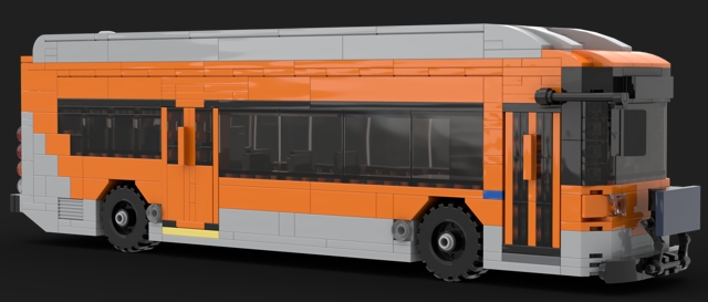 New Flyer XN40- LA Metro Local from BrickLink Studio [BrickLink]