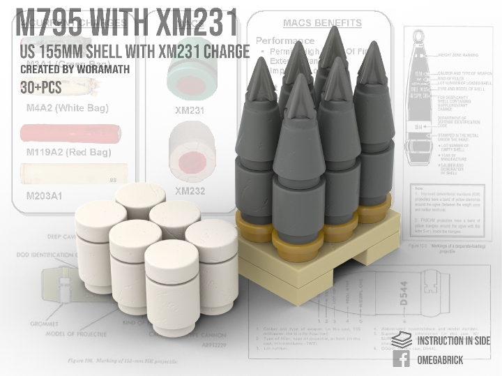 M795 with XM231 from BrickLink Studio [BrickLink]