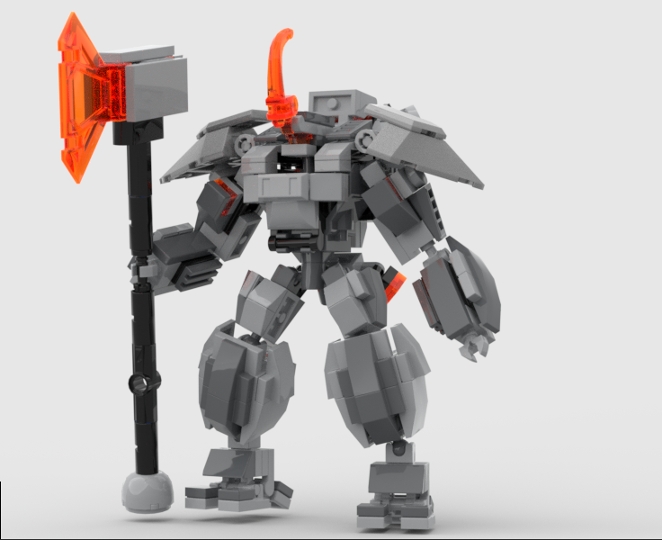 Centurion Alpha Mech Knight from BrickLink Studio [BrickLink]