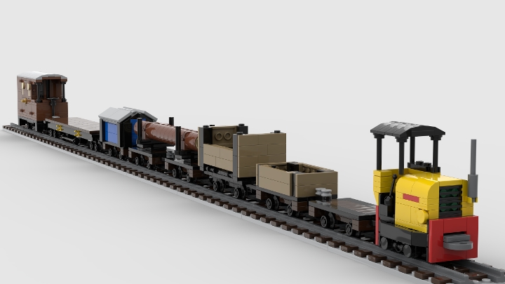 Workhorse Freight Train from BrickLink Studio [BrickLink]