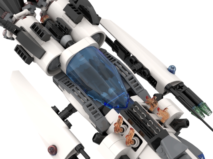 Space Police 3 police interceptor from BrickLink Studio [BrickLink]