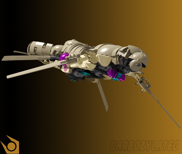 Synth Combine Gunship from "Half Life 2" from BrickLink Studio [BrickLink]