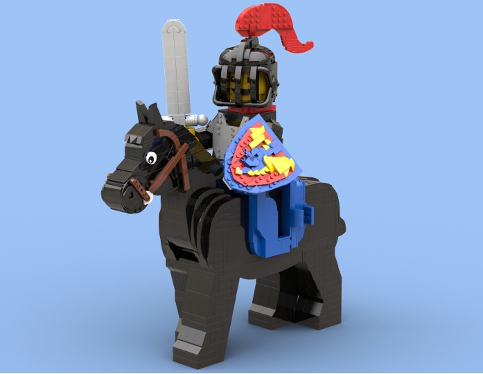 Black Knight from BrickLink Studio [BrickLink]