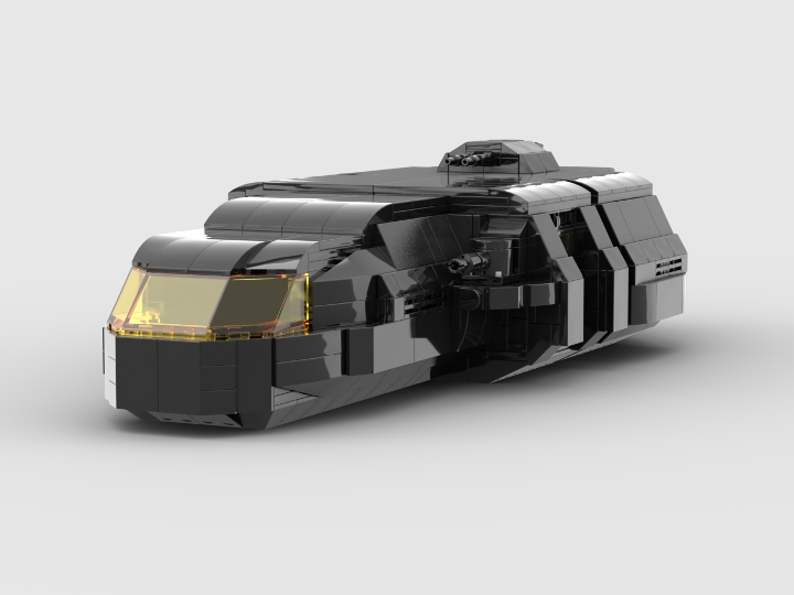Blacktron Cargo Transport Ship from BrickLink Studio [BrickLink]