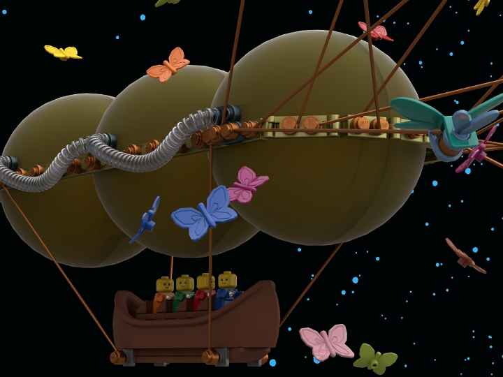 Space Babies Flutterby Adventure from BrickLink Studio [BrickLink]