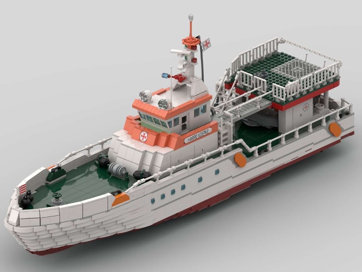 German Sea Rescue Cruiser 36,5m Class "Harro Koebke" from BrickLink ...
