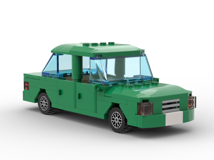 Green 1992-1995 Ford Taurus GL DN5 Sedan from BrickLink Studio [BrickLink]