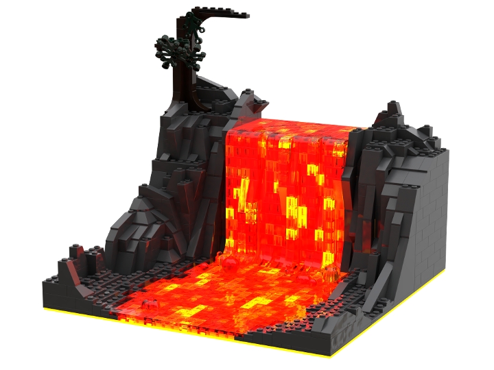 Lavafall from BrickLink Studio [BrickLink]