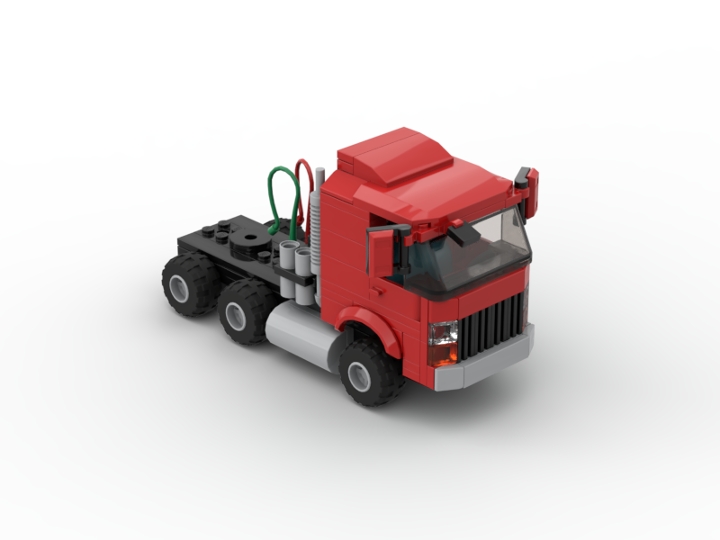 Red Cabover V2 from BrickLink Studio [BrickLink]