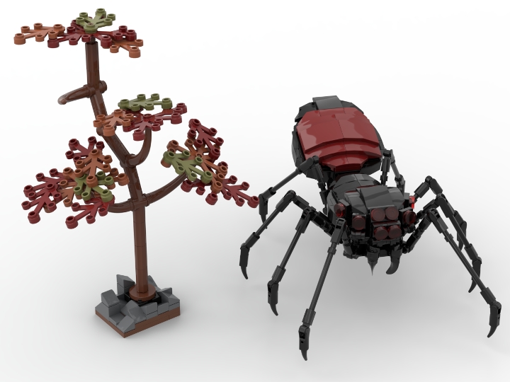 Creepy Festive Fall spider from BrickLink Studio [BrickLink]