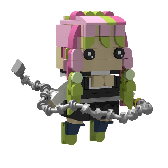 Mitsuri Kanroji Brickhead from BrickLink Studio [BrickLink]