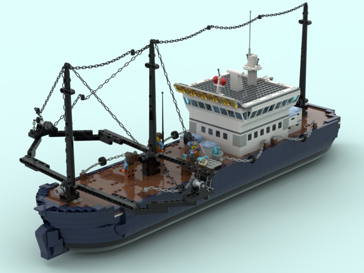 Old Beam Trawler from BrickLink Studio [BrickLink]