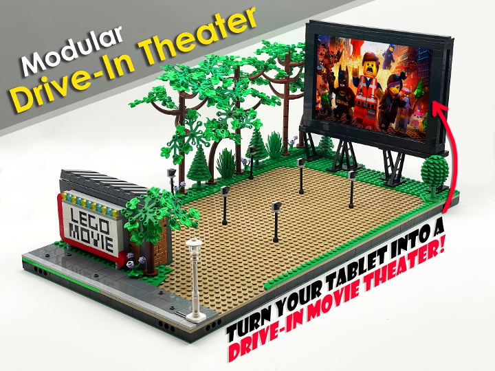 Drive-In Movie Theatre from BrickLink Studio [BrickLink]