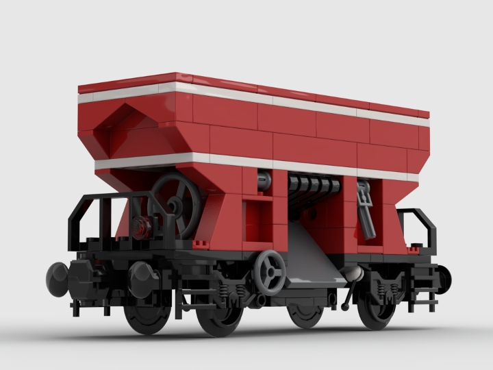 hopper car wagon from BrickLink Studio [BrickLink]
