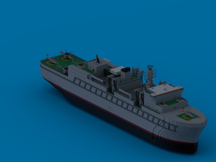 Auxiliary ship from BrickLink Studio [BrickLink]