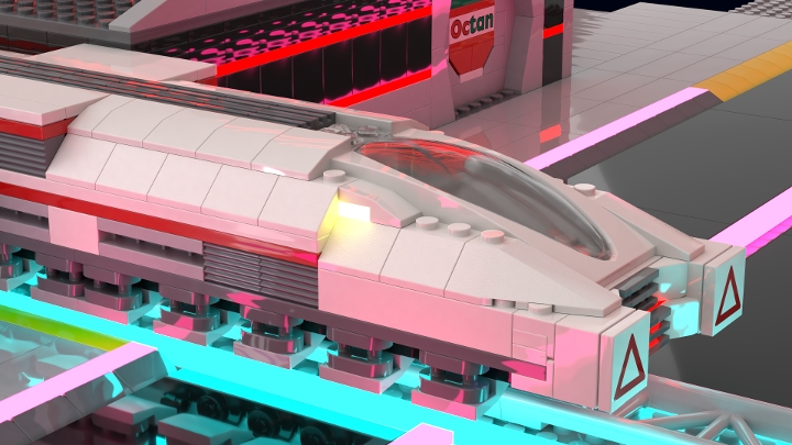 Tyre industries super mag-lev train from BrickLink Studio [BrickLink]