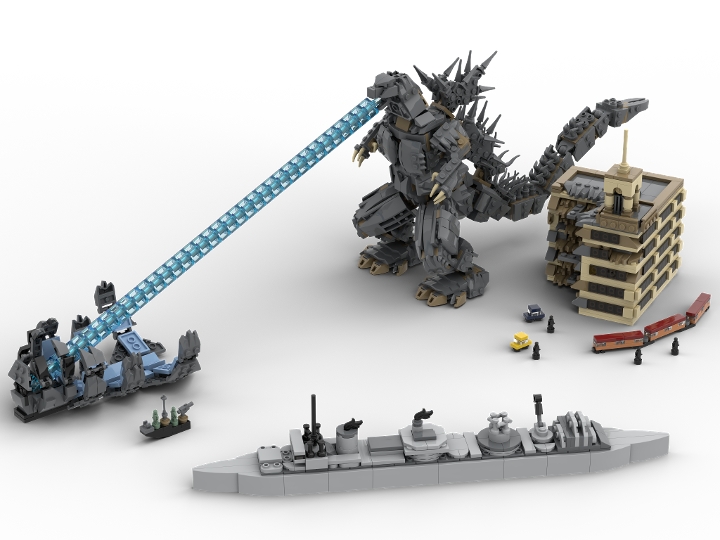Lego Godzilla: Minus One from BrickLink Studio [BrickLink]