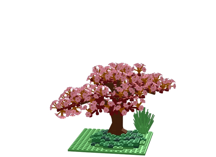 sakura tree from BrickLink Studio [BrickLink]