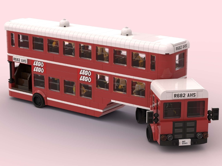 Double Decker Trailer Bus from BrickLink Studio [BrickLink]