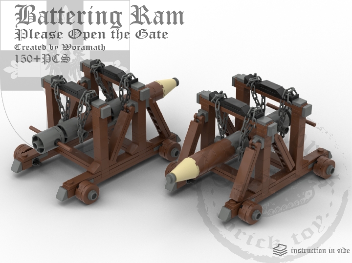 Battering Ram from BrickLink Studio [BrickLink]