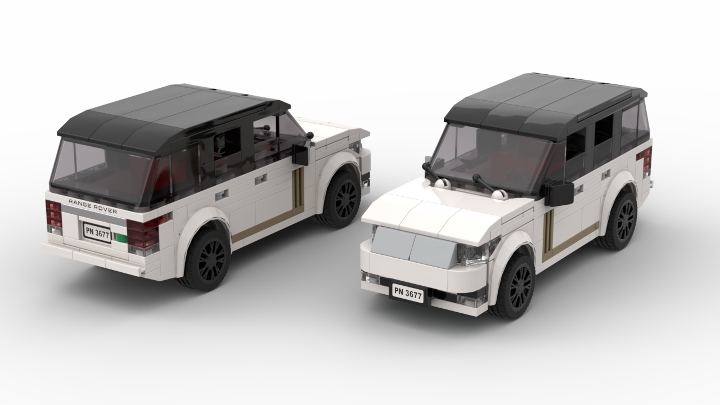 LEGO Land Rover Range Rover MK4 MOC by 2MK Garage from BrickLink Studio ...