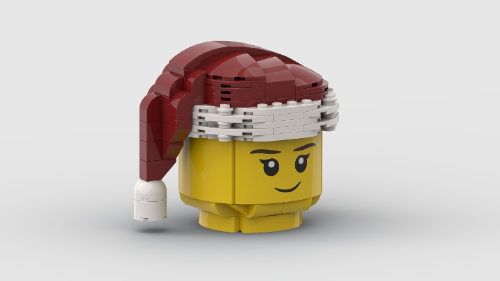Christmas hat from BrickLink Studio [BrickLink]