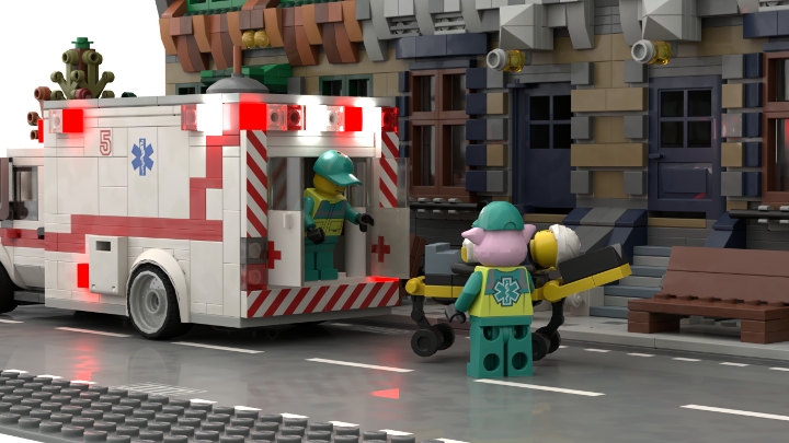ambulance from BrickLink Studio [BrickLink]