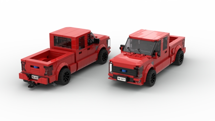 LEGO FORD F-150 MOC by 2MK Garage from BrickLink Studio [BrickLink]