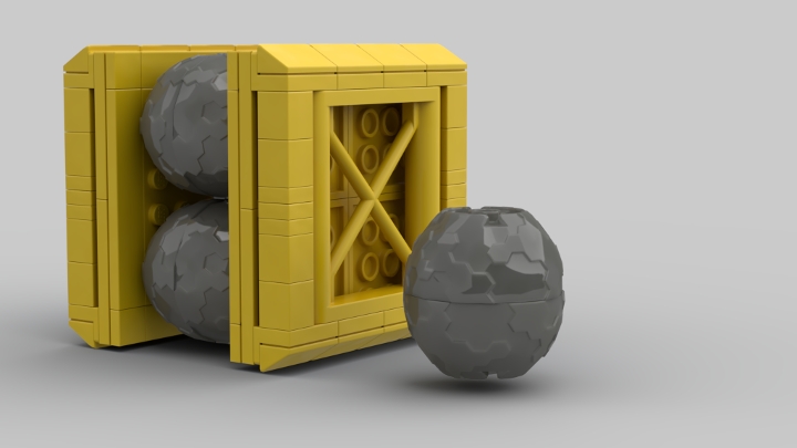 Nuclear waste projectile container from BrickLink Studio [BrickLink]
