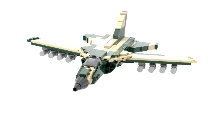 1:72 scale F-111 Aardvark from BrickLink Studio [BrickLink]