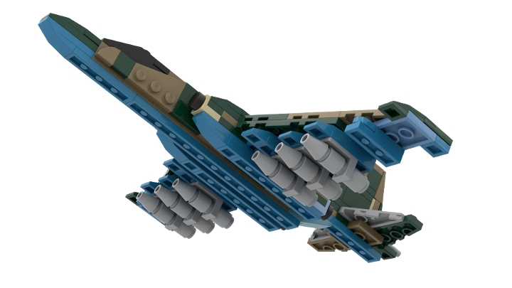 1:72 scale SU-25 Frogfoot from BrickLink Studio [BrickLink]