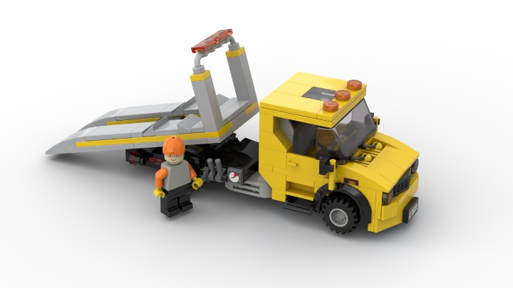 LEGO mini tow Truck MOC by 2MK Garage from BrickLink Studio [BrickLink]