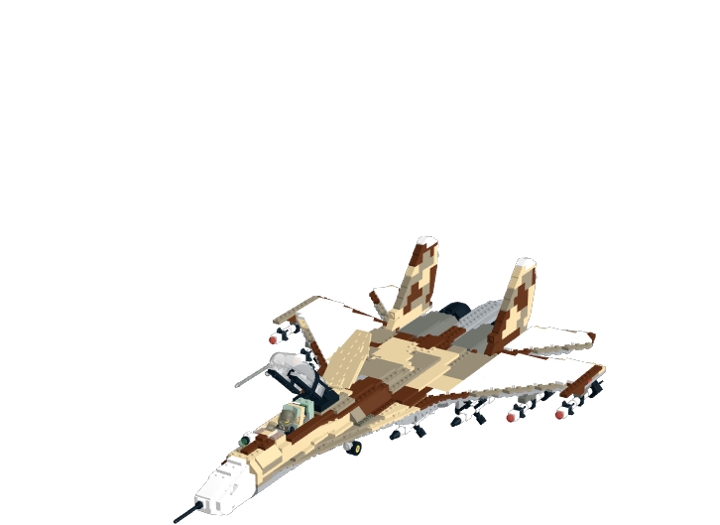 Suchoj Su 27 Flanker Modified from BrickLink Studio [BrickLink]