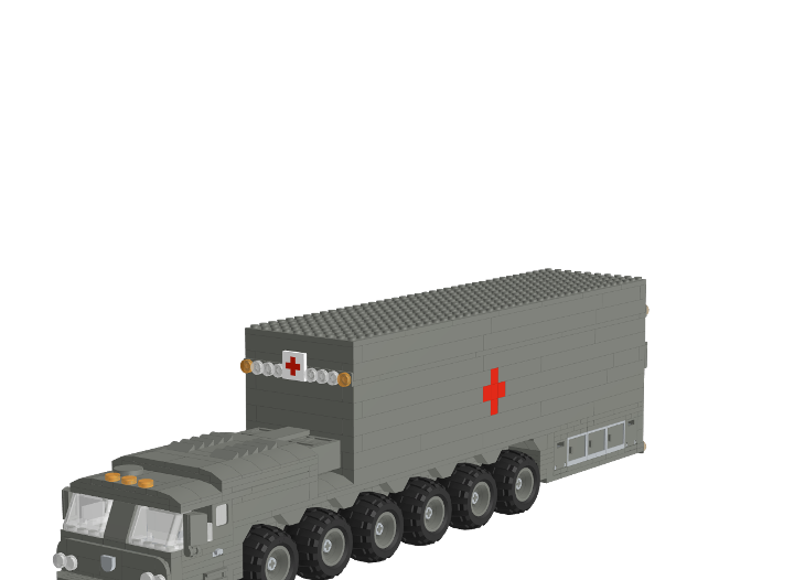 12 wheels ambulance from BrickLink Studio [BrickLink]