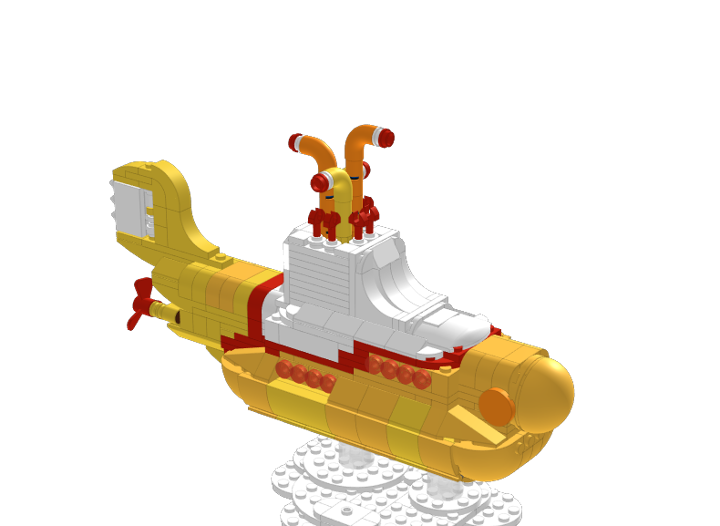 Yellow Sub from BrickLink Studio [BrickLink]