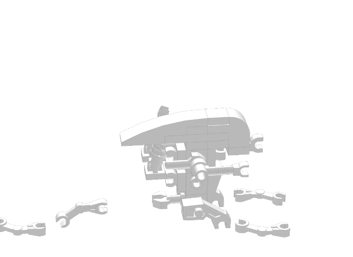 alien xenomorph albino from BrickLink Studio [BrickLink]