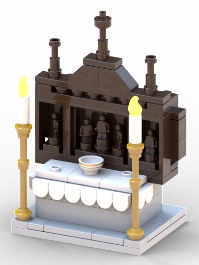 Gothic Altar from BrickLink Studio [BrickLink]