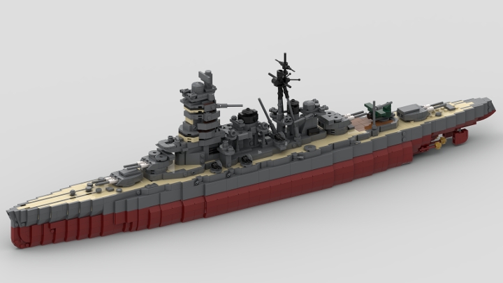 Kongo class Battleship from BrickLink Studio [BrickLink]