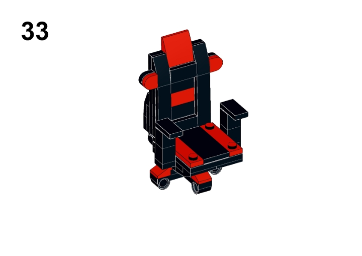 gaming chair from BrickLink Studio [BrickLink]
