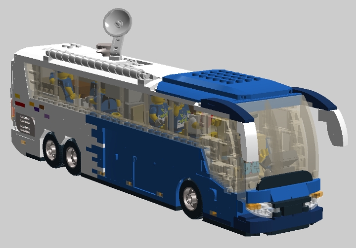 Cyclists Coach Bus from BrickLink Studio [BrickLink]