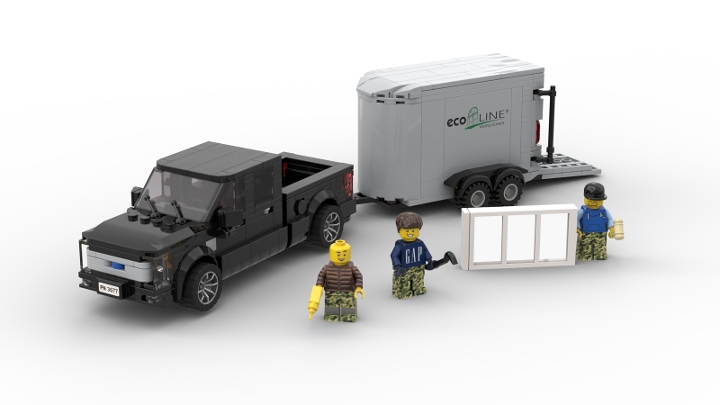 LEGO FORD F-150 SUPERCREW PLATINUM with Trailer by 2MK Garage from ...